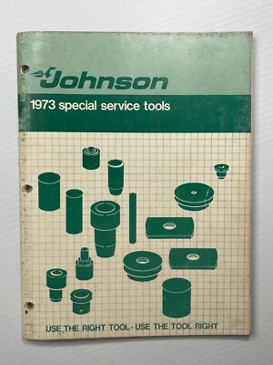 1973 Johnson Outboard Motors - Special Service Tools Book *Original ...