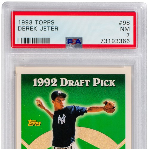 1993 Topps Derek Jeter Rookie Card RC #98 PSA 7 New York Yankees NM ...
