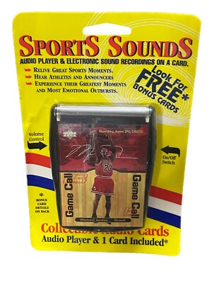 NEW 2000 the Sports Sounds Audio Player Michael Jordan Sound Cards ...