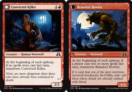 Convicted Killer // Branded Howler X4 (Shadows over Innistrad (2016 ...
