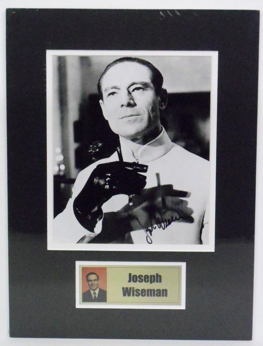 Joseph Wiseman Sold At Auction: Actor, Joseph Wiseman Signed 10x8
