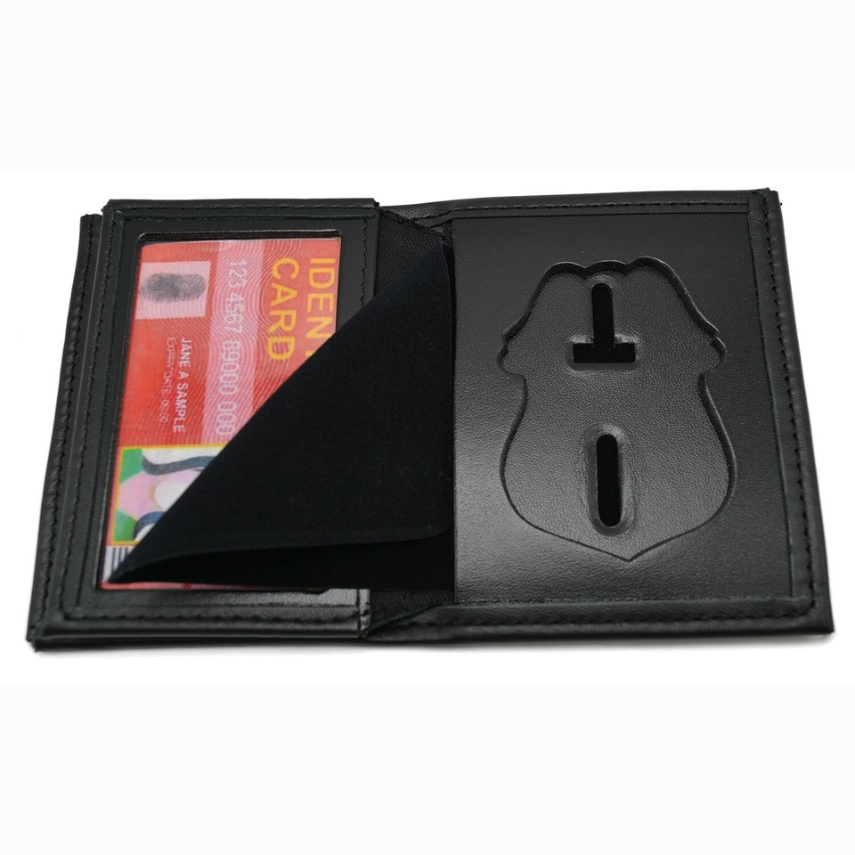 Perfect Fit Custom Badge Wallet Police Corrections Bifold Leather Many ...
