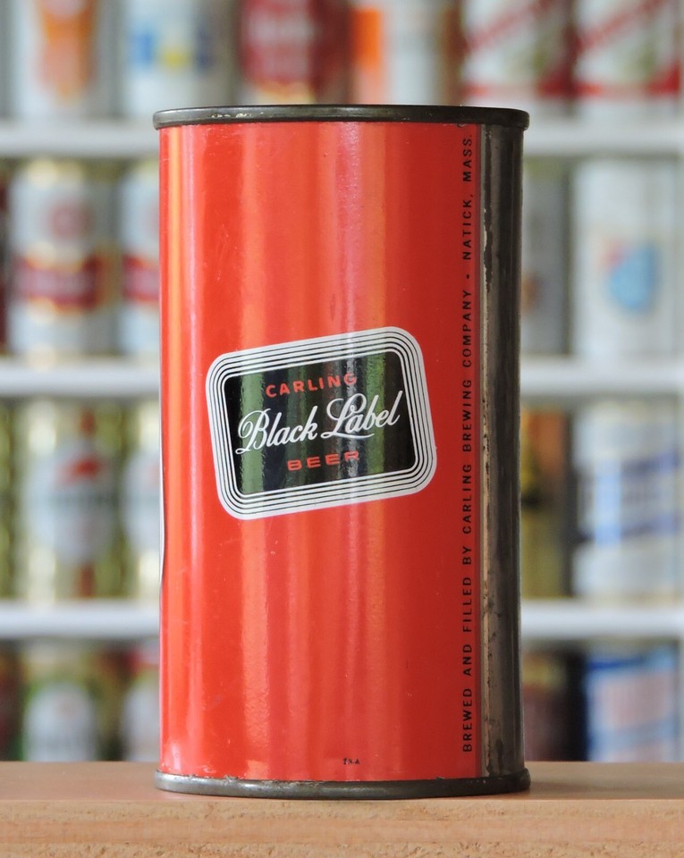 CARLING BLACK LABEL BEER, CARLING BREWING CO., NATICK MASS. FLAT TOP ...