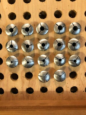 SHERLINE LATHE COLLETS ("8mm WW" AS STATED S.P.) VARIOUS SIZES SOLD ...