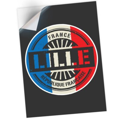 1 x Vinyl Sticker A1 - Lille France French Flag #6025 | eBay