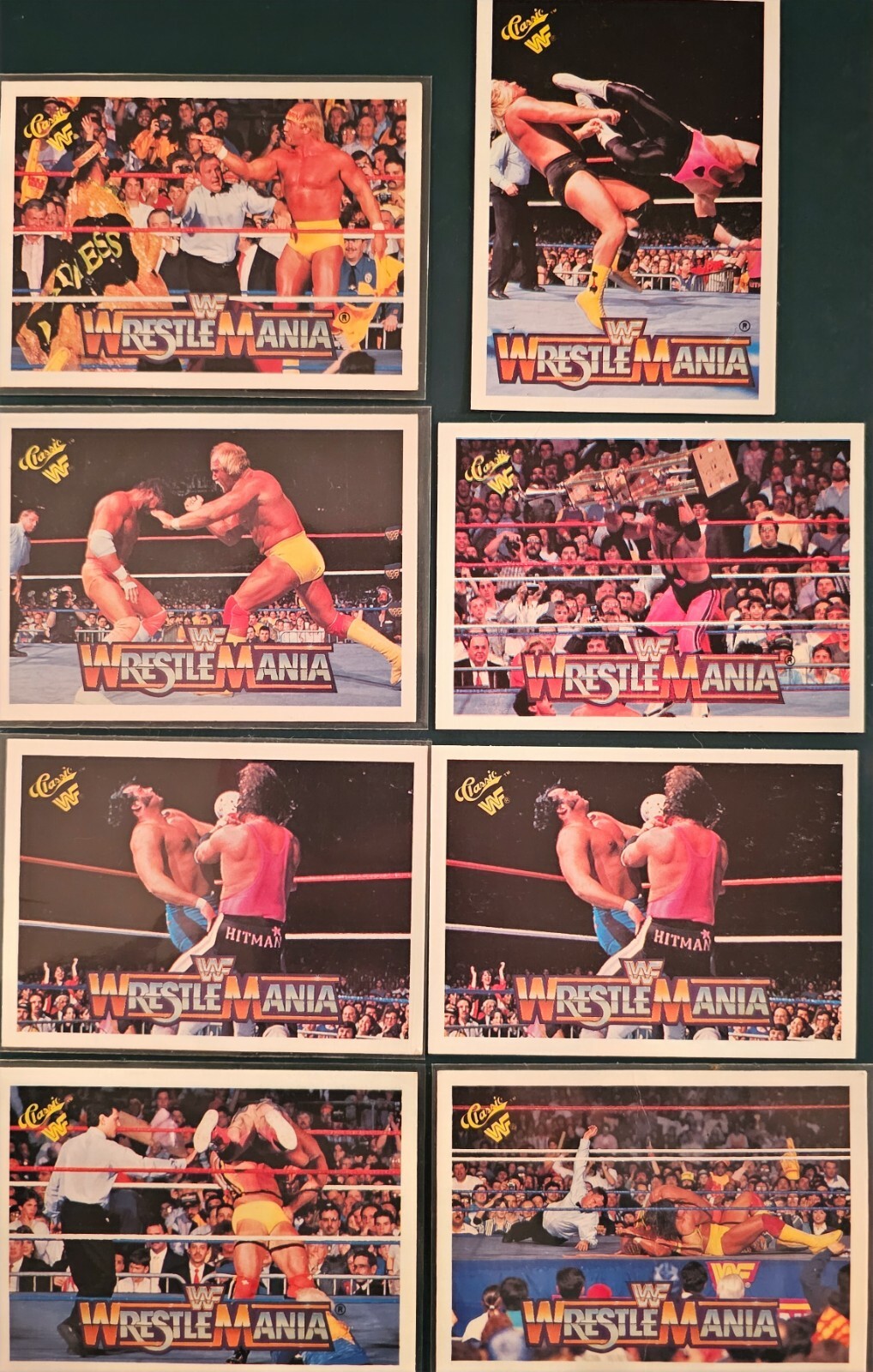 Lot of 1990 Classic WWF Wrestlemania Trading Card Lot of 8 | eBay