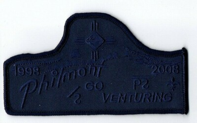 Boy Scout Philmont Training Conferences 2008 Venturing Patch Ghost Navy ...