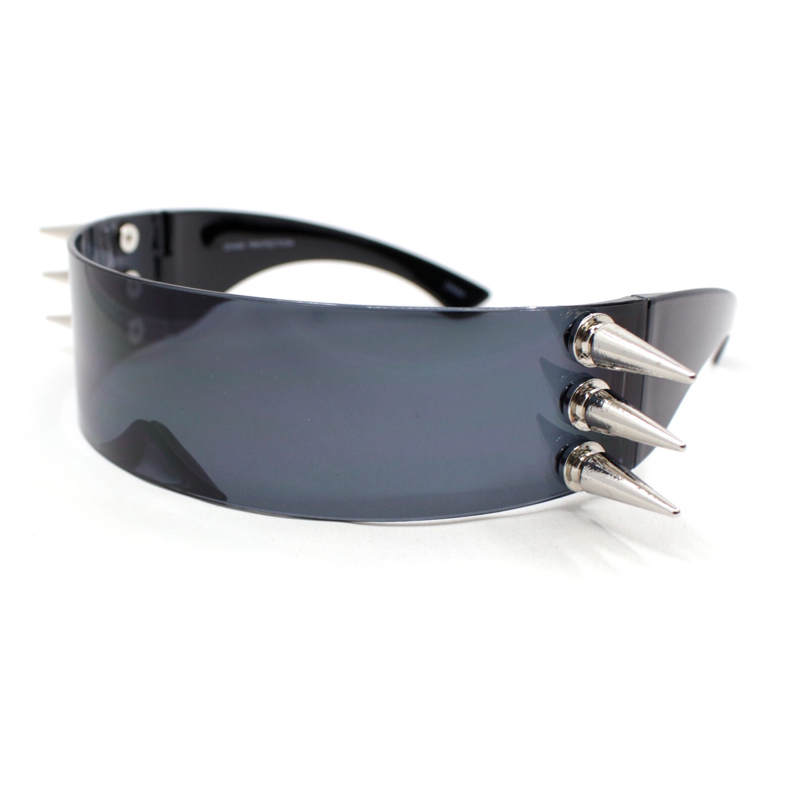 Apocalyptic Futurism Punk Metal Horn Stud Cyclops Shield Wrap ...