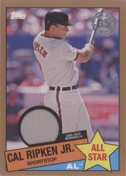 2020 Topps - 1985 Topps Baseball All-Stars Relics Gold #85ASR-CR Cal ...