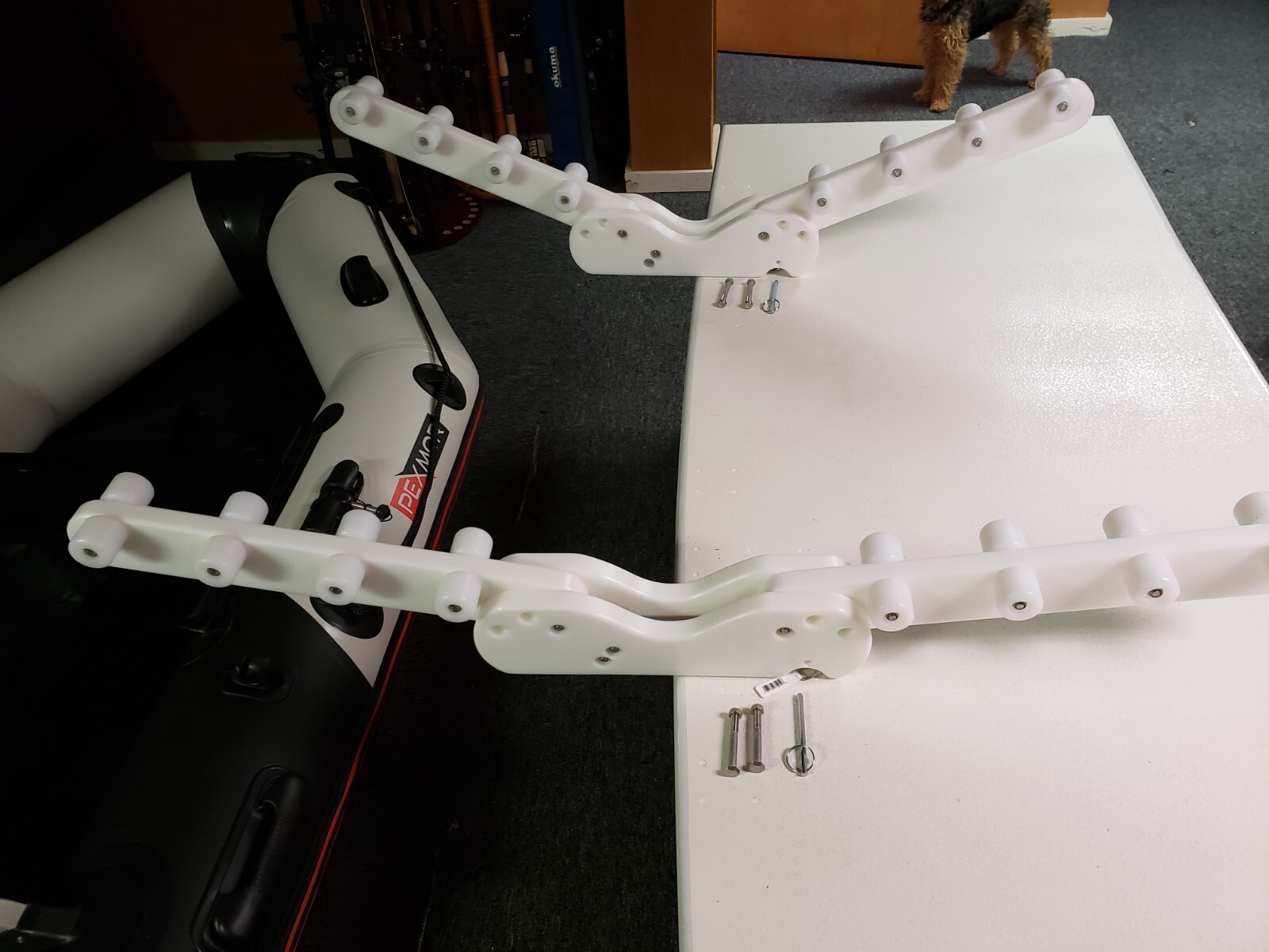 pull on davits st clair davits inflatable boat dinghy davits system ...
