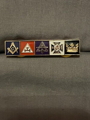 York Rite Lapel Tac Pin Mason Knights Templar Commandry Chapter Council ...