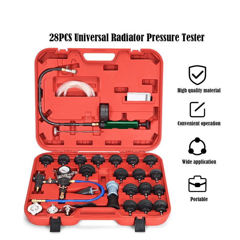 28PCS Universal Radiator Pressure Tester Vacuum Type Cooling System ...