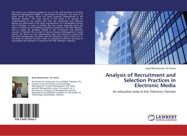 Analysis of Recruitment And Selection Practices in Electronic Media von ...