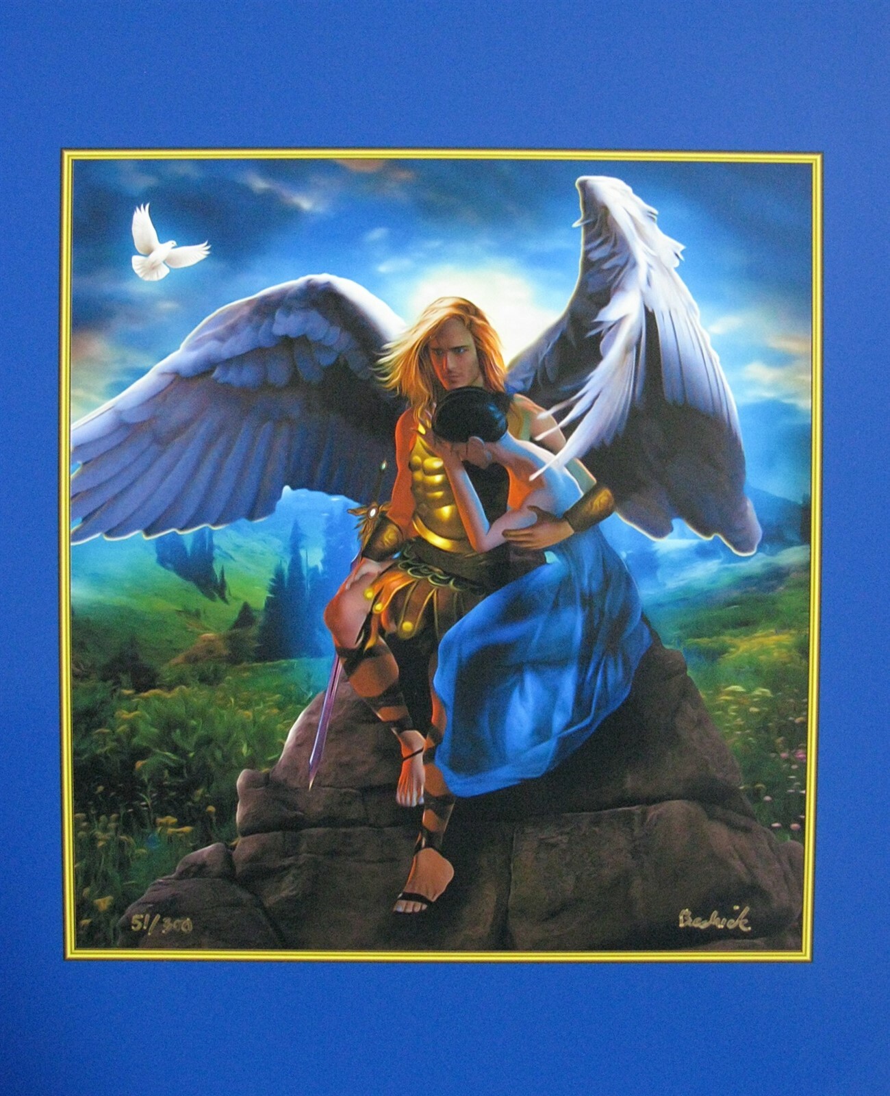 JEFFREY BEDRICK LTD EDITION S/N PHOTOPRINT THREE OF MICHAEL ARCHANGEL ...