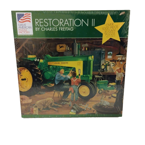 Charles Freitag RESTORATION II JOHN DEERE 1000 Piece Jigsaw 19"x26 ...