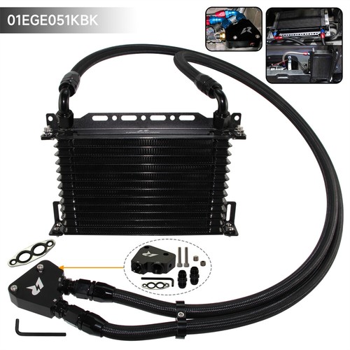 13 Row Engine Oil Cooler Kit +Oil Filter Adapter for GM LS1 LS2 LS3 LS6 ...