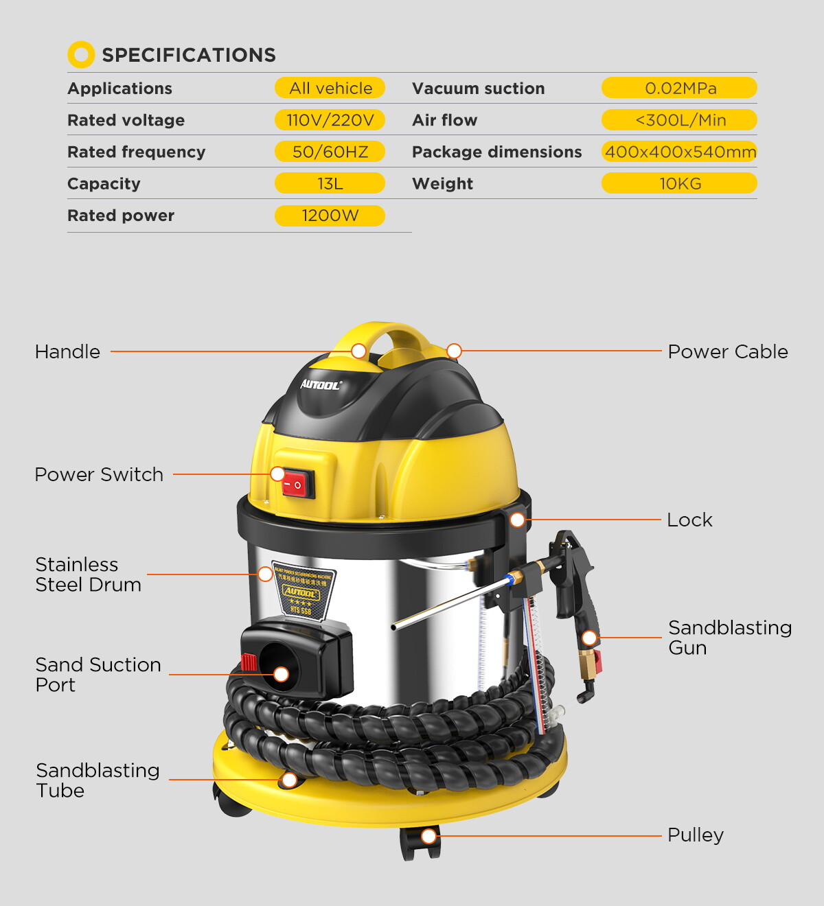 Engine Intake Pipe Valve Clean Machine Walnut Blaster Kit Carbon ...