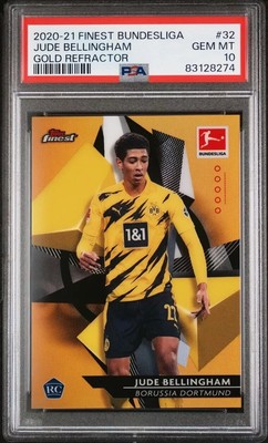 Jude Bellingham 20-21 Rookie (RC) Topps Finest Bundesliga Gold /50 ...