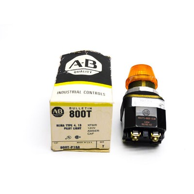 ALLEN BRADLEY 800T-P16A SER. T 120V (NO BULB) (BK/YL) NSMP | eBay