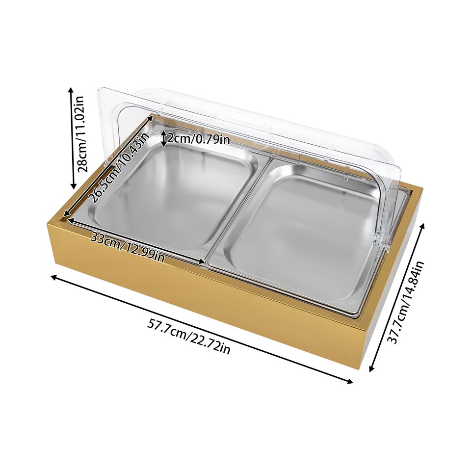 Ice Food Serving Display Tray, Buffet Cold Serving Display Tray ...