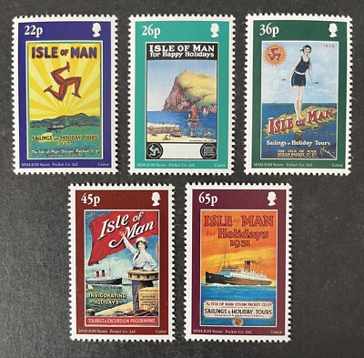 ISLE OF MAN IOM 2000 MNH 170th ANNIV STEAM PACKET COMPANY SET - FREE UK ...