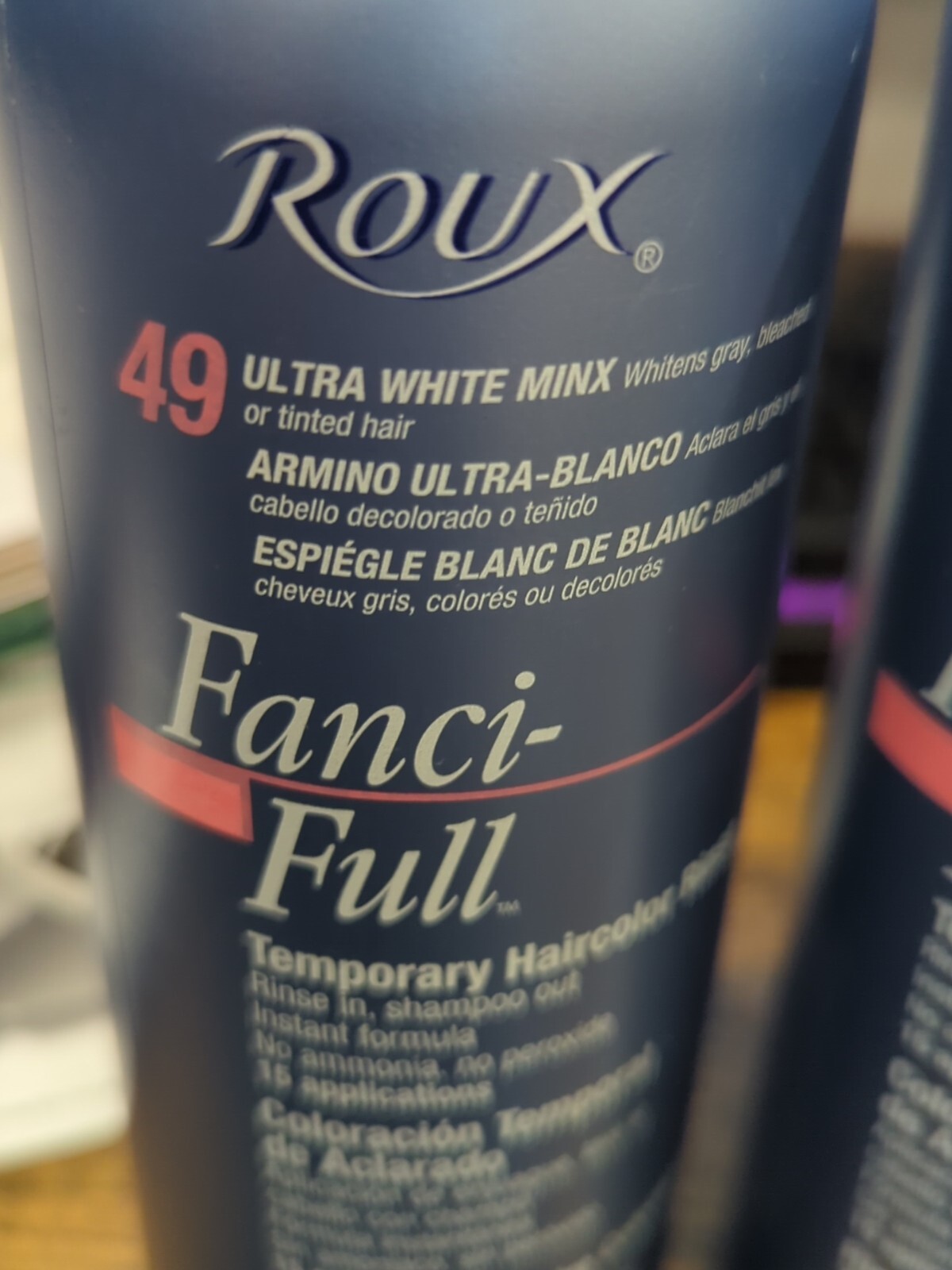 Roux Fanci-Full Instant Hair Color Rinse, # 49 Ultra White Minx 15.2 Oz ...