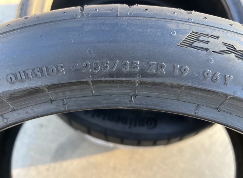 TWO 255/35ZR19 Continental ExtremeContact Sport 02 Summer Tire | XL ...