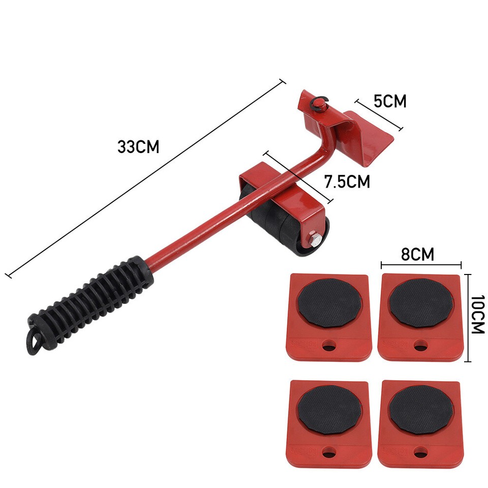 Moving Heavy Objects Lifting Pulley Furniture Mover Transporter Jack ...