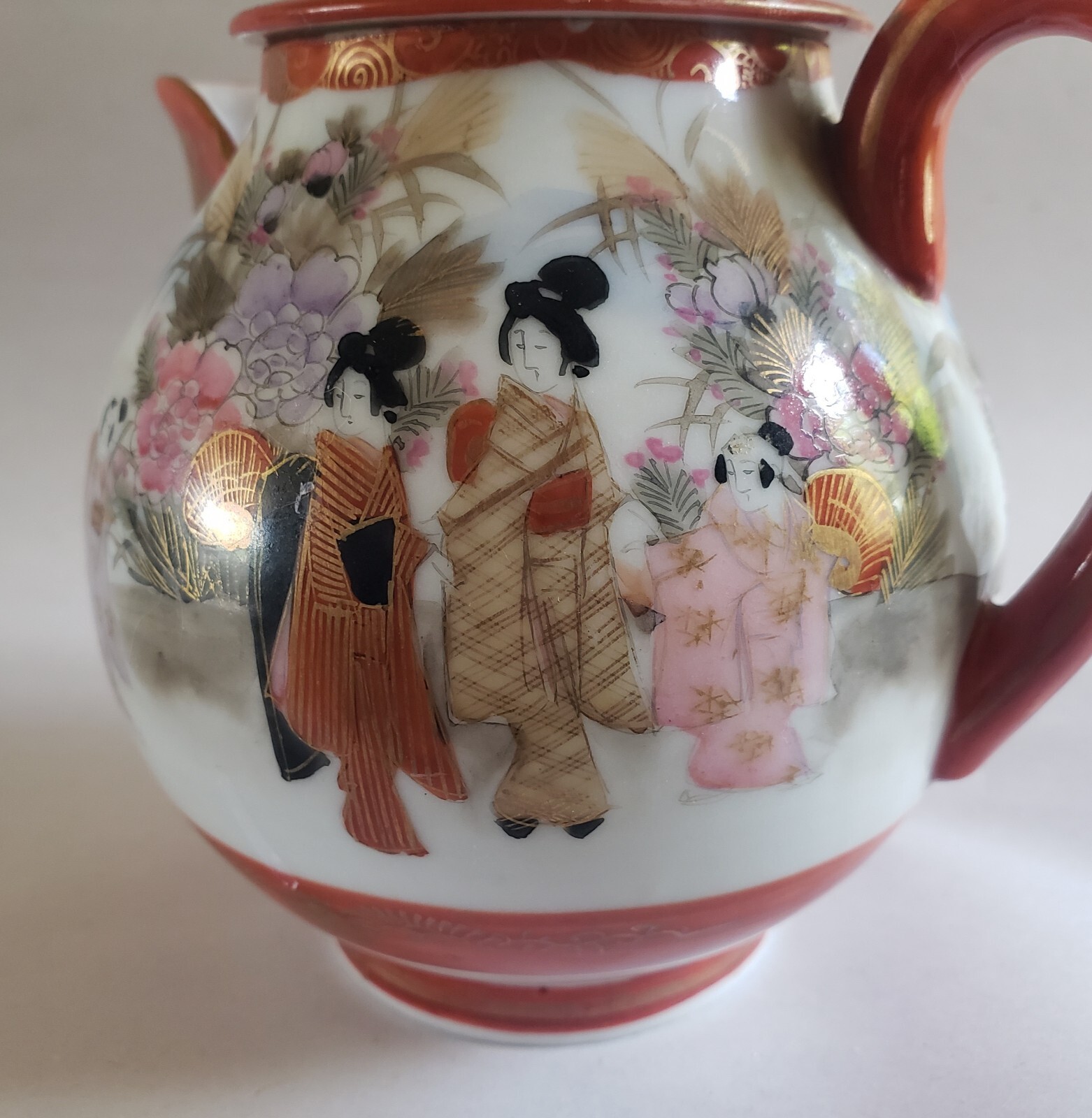 Vintage Japanese Kutani Geisha Girl Small Individual Teapot | eBay