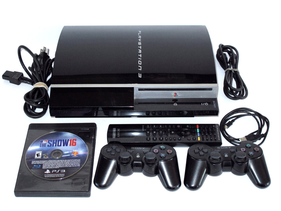 PlayStation 3 PS3 Fat Console 160GB Bundle CECHH01: Controllers, Remote ...