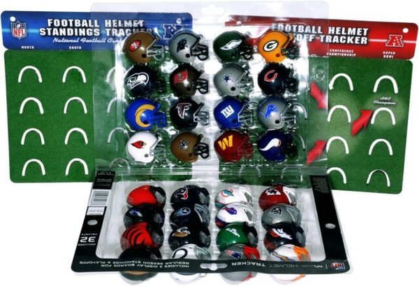 NFL Football 32 Team Mini Helmet Standings Tracker Display Set for sale ...
