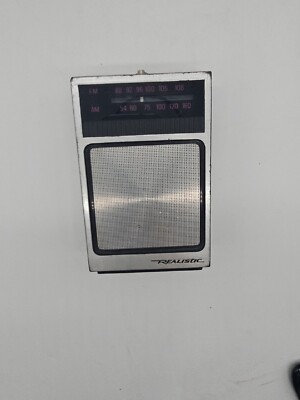 Vintage Radio Shack REALISTIC Hand Held Portable AM/FM Radio Works No ...