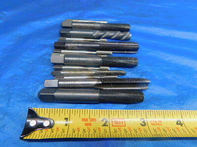 16 PC VARIOUS HSS PLUG & THREAD FORMING TAPS 3/8 24 NF, 10-24 NC ...