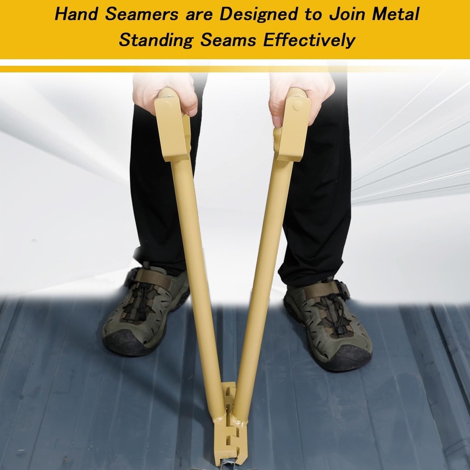 2-in-1 Standing Seam Hand Seamer, Sheet Metal Roofing Tools,Metal ...