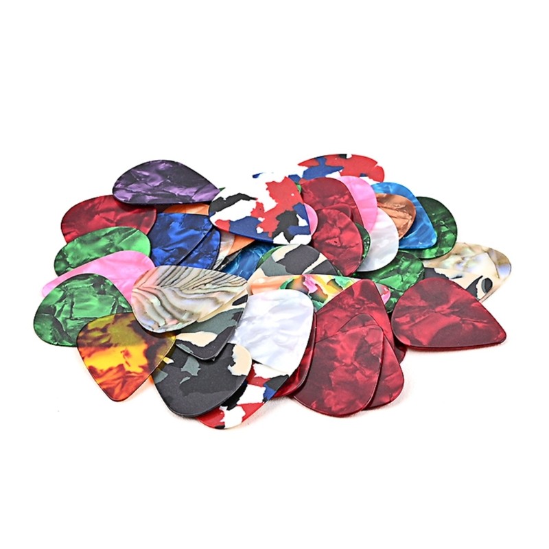 50x Triangle Guitar Picks 0.7mm Guitar Picks Celluloid Guitar Picks for ...