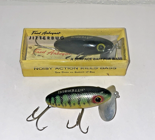 Two Vintage Arbogast Jitterbug Fishing Lures - Bug Eyes- | eBay