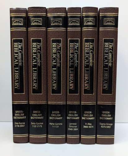 The Complete Biblical Library - ALL SIX VOLUMES Greek Dictionary - FREE ...