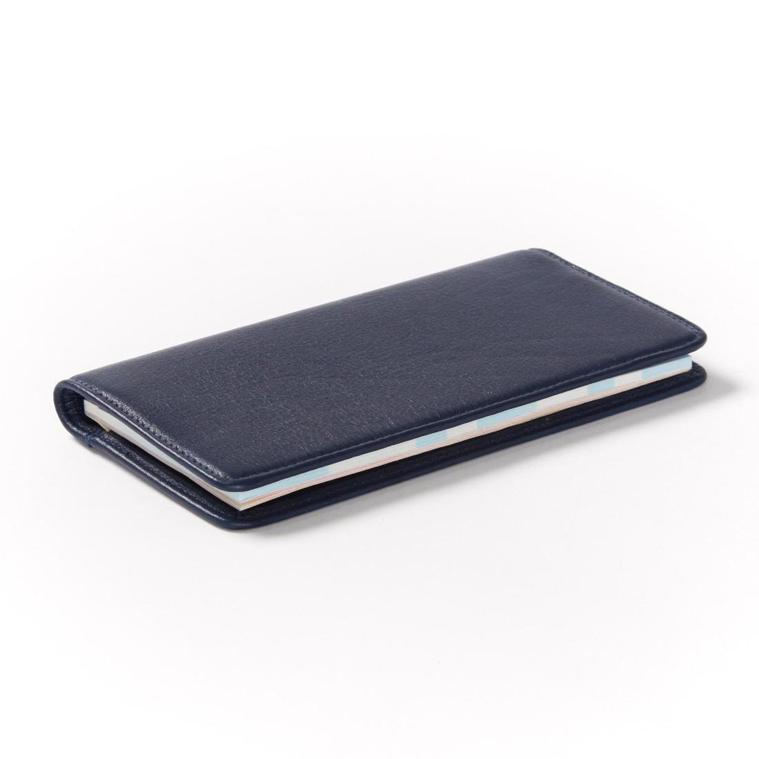 Black Genuine Leather Plain Standard Checkbook Cover Long Wallet Men ...