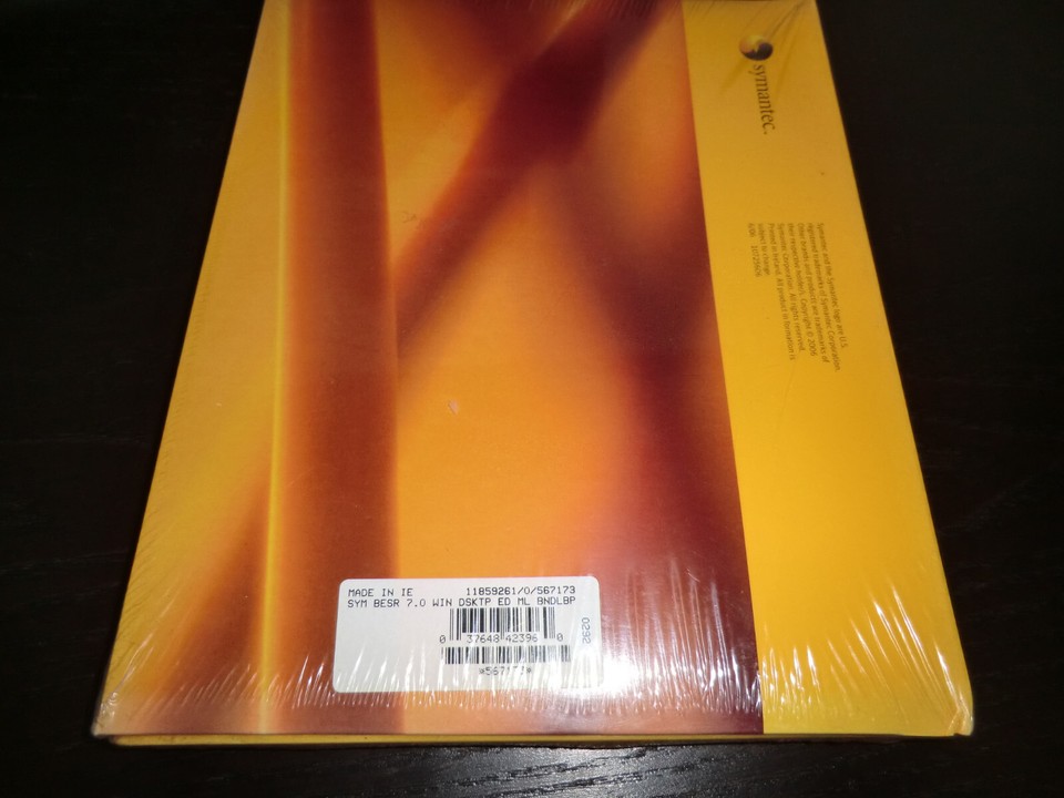 SYMANTEC BACKUP EXEC SYSTEM RECOVERY DESKTOP VERSION 7.0 NEW SEALED | eBay