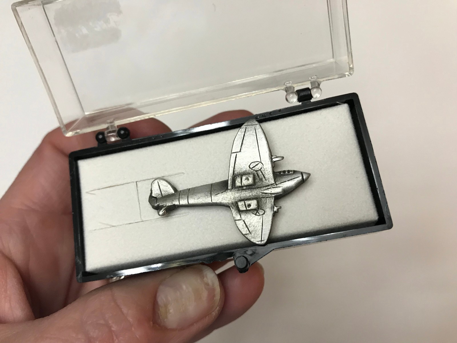 Spitfire Plane Pin, military plane pin, military pin, silver tone pin ...