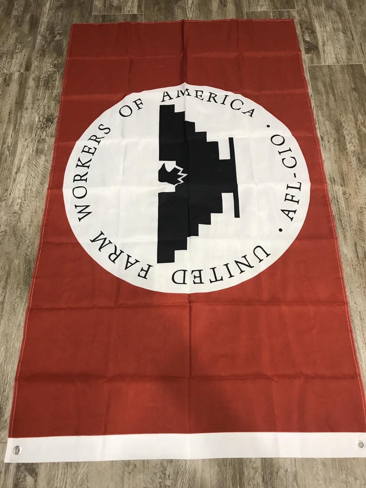United Farm Workers Flag 3x5ft UFW Union Black Eagle Logo Protest Labor ...
