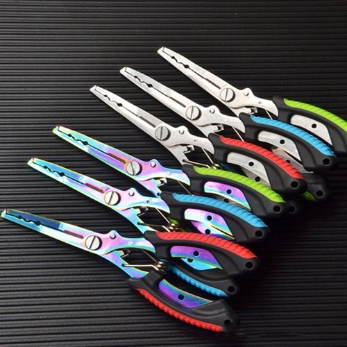 Stainless Steel Bait Line Cutter Red Stainless Steel Scissor Outdoor | eBay