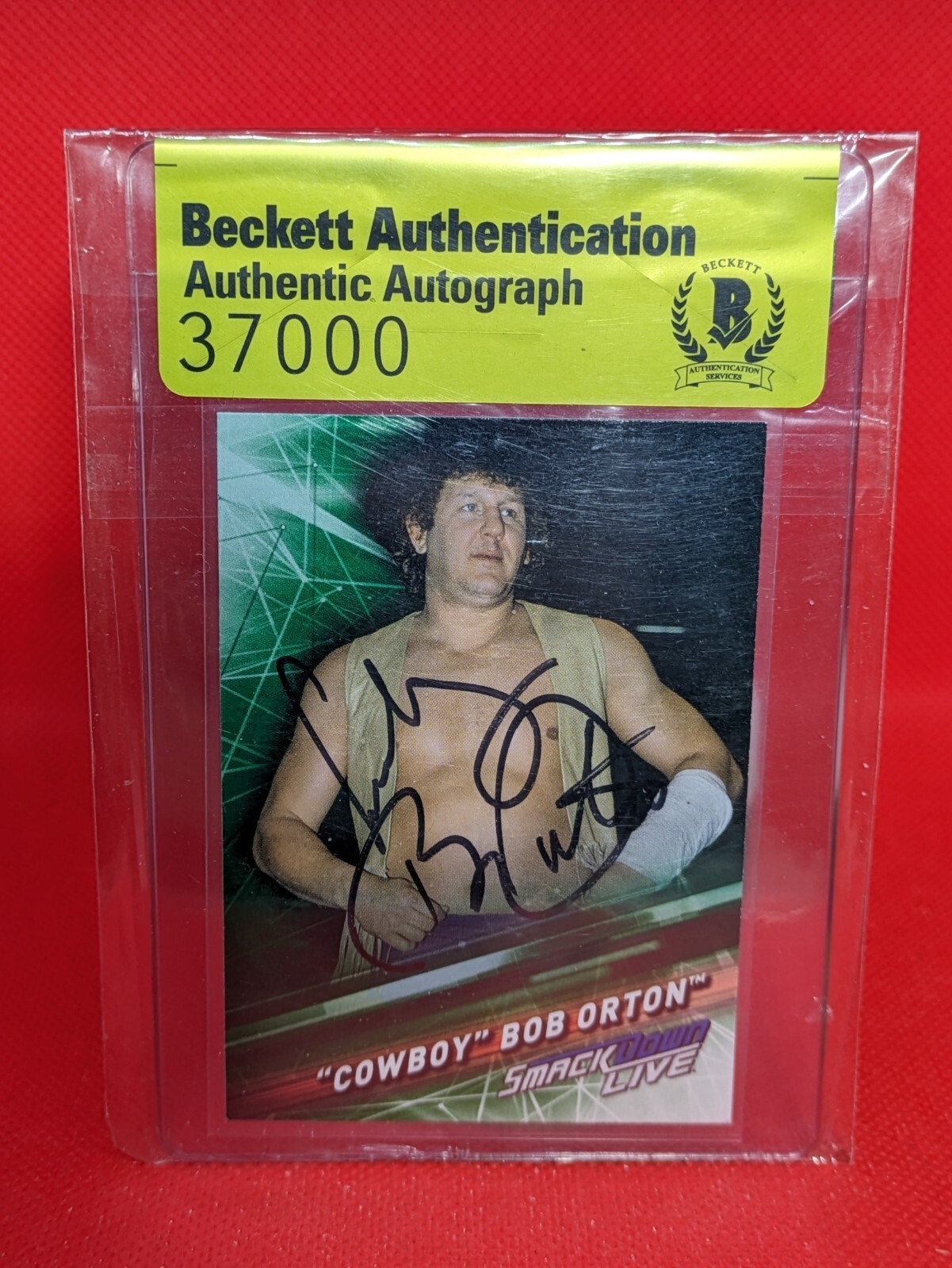 BECKETT AUTHENTICATION AUTOGRAPH: "Cowboy" Bob Orton 2019 Topps WWE ...