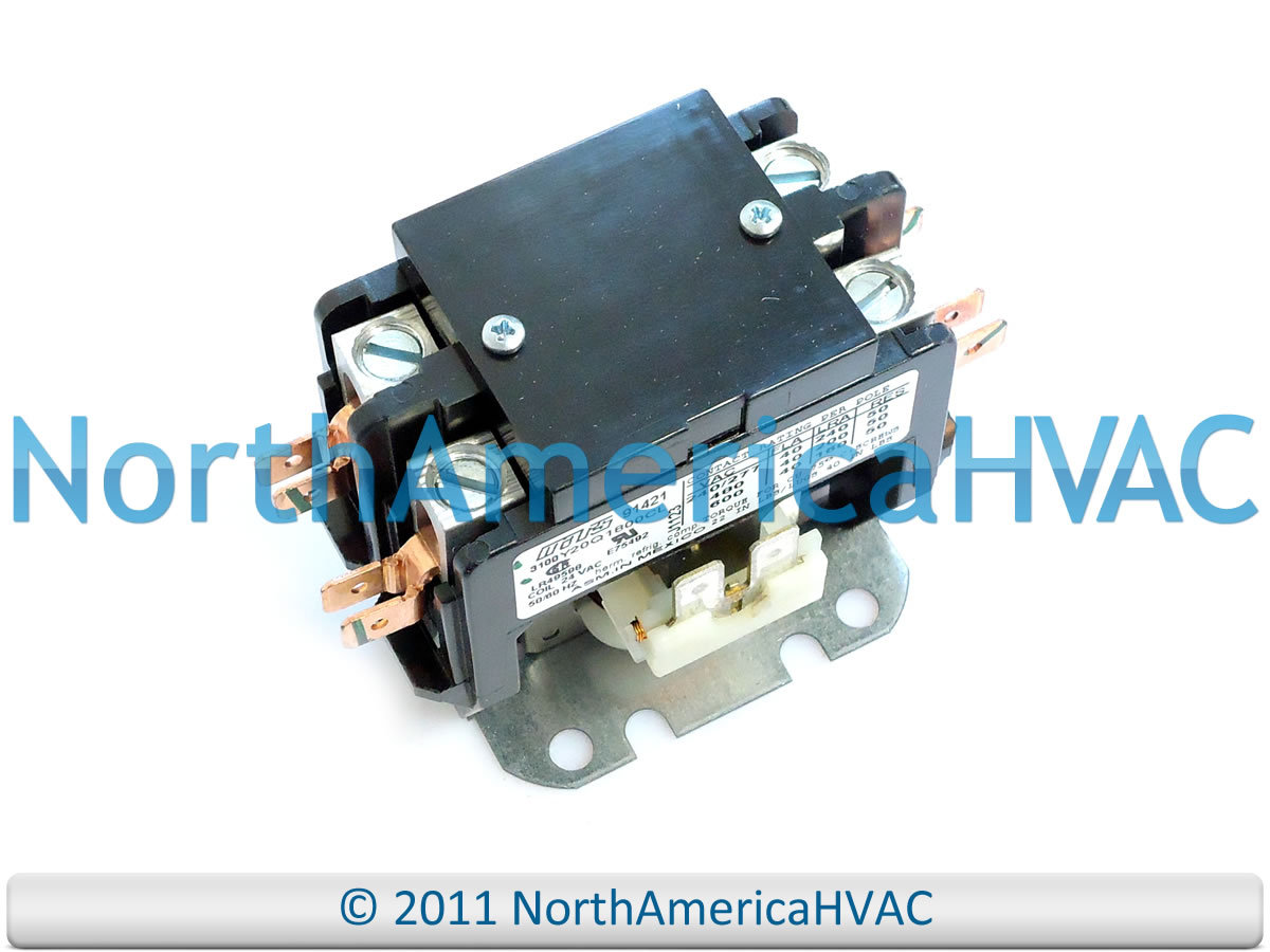 Mars 91421 24 Volt VAC 2 Pole 40 Amp Condenser Contactor Relay ...