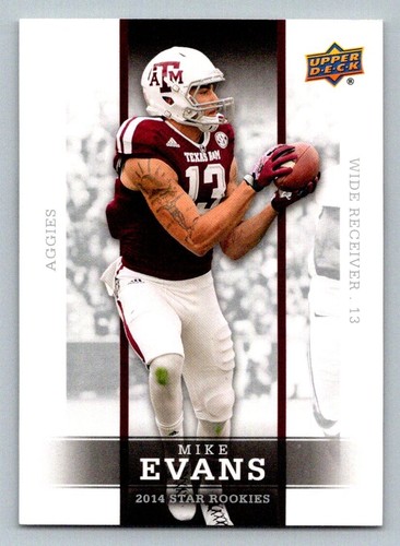 Mike Evans Rookie Card Upper Deck 2014 STAR ROOKIES 💥 Buccaneers 💥 | eBay