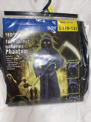 Fade in/out UnKnown Phantom 4 Pc Halloween Costume Boys L(10-12) New | eBay