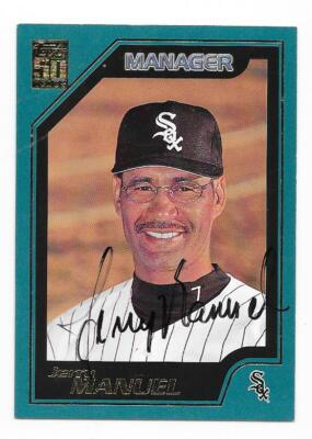 JERRY MANUEL 2001 TOPPS AUTOGRAPHED SIGNED # 327 CHICAGO WHITE SOX | eBay