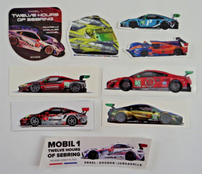 IMSA Racecars Stickers Prototype LMP2 GTD PRO GT DAYTONA 2"-5" 9 ...