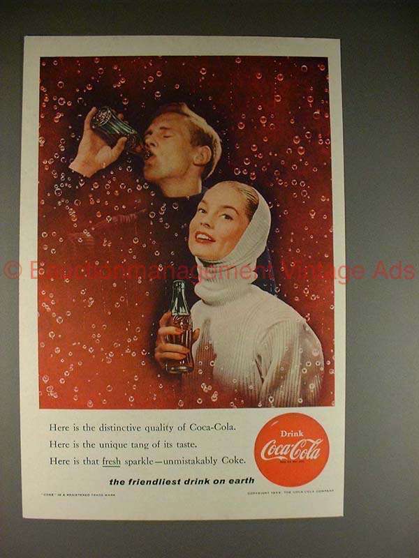 1956 Coke Coca-Cola Ad - Friendliest Drink on Earth! | eBay
