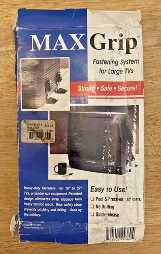 MAX GRIP BIG SCREEN TV FASTENERS BLACK MRV-630 | eBay